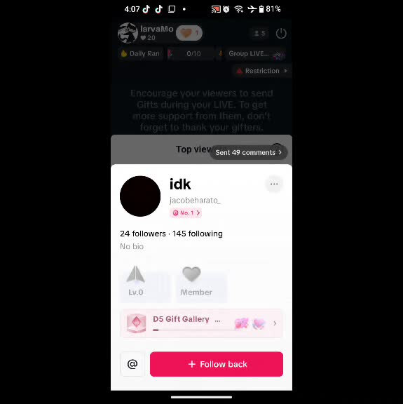 larvaMo (@.........antol) is LIVE - TikTok LIVE