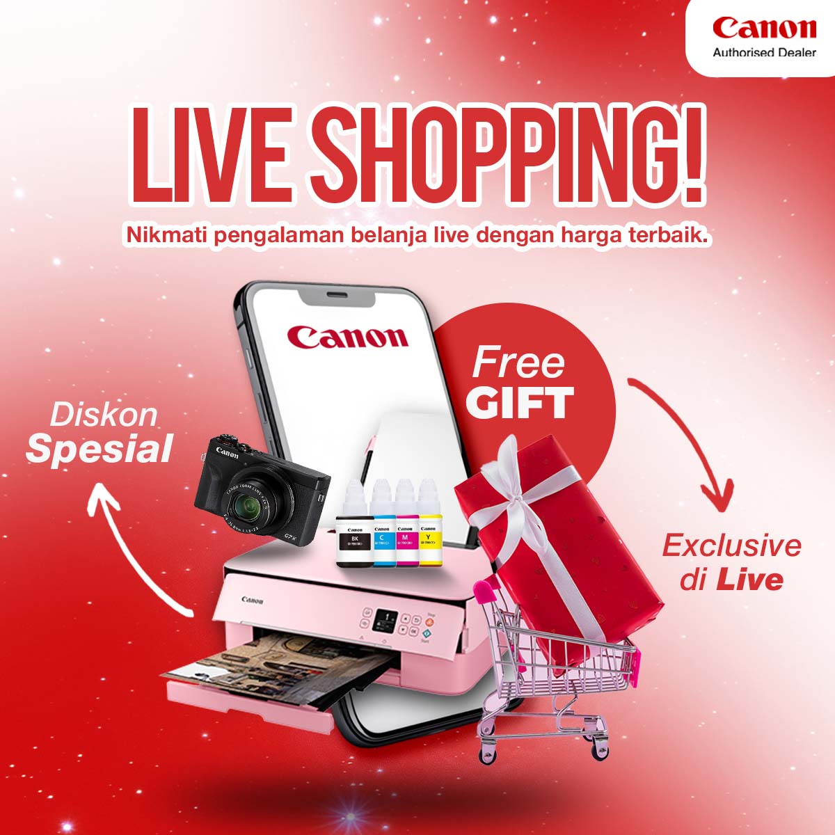 Canon Authorized by Arena (@canon.indonesia) is LIVE - TikTok LIVE