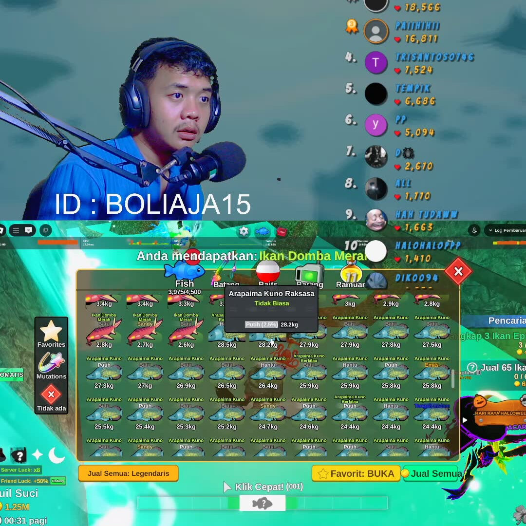 BOLI FISH IT (@bolifishit) is LIVE - TikTok LIVE